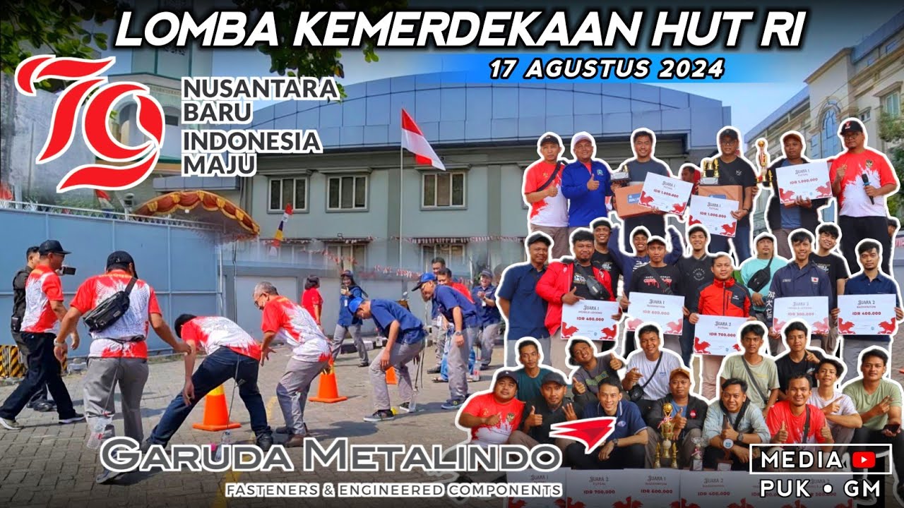 MERIAH 🔥 KESERUAN LOMBA HUT RI 79 🇲🇨 PT.GARUDA METALINDO PLANT 1 KAPUK ...