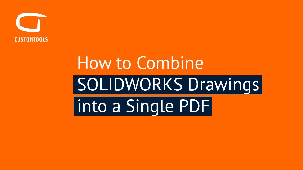 How to Combine SOLIDWORKS Drawings into a Single PDF - YouTube