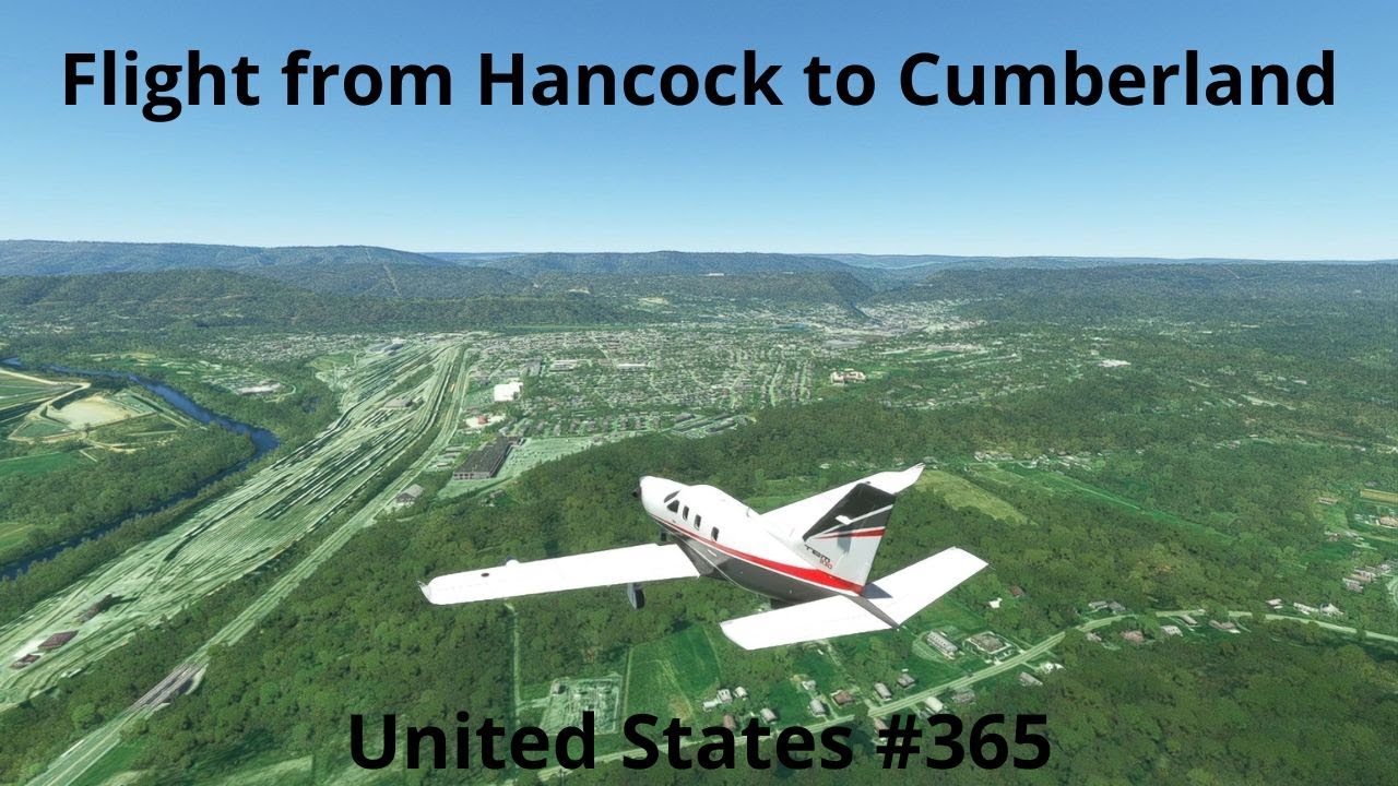 Flight from Hancock to Cumberland/Flying through United States #365 ...