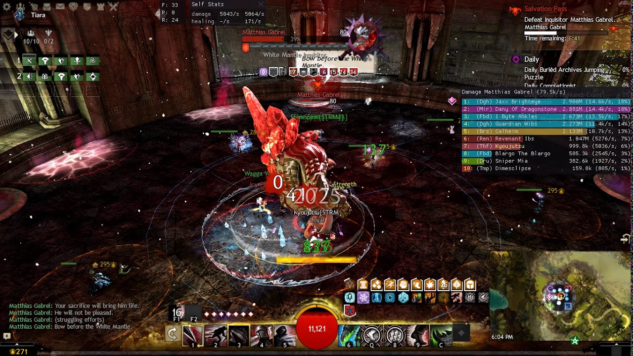 GW2 Raid Wing 2, Matthias 10/30/2019 (Boon Thief) - YouTube