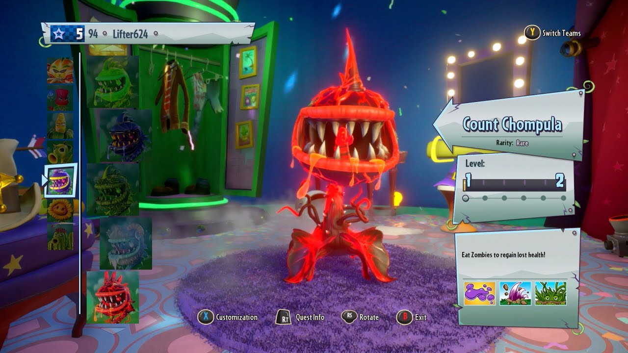 Plants vs. Zombies: Garden Warfare 2 -"COUNT CHOMPULA" -Single Gameplay ...