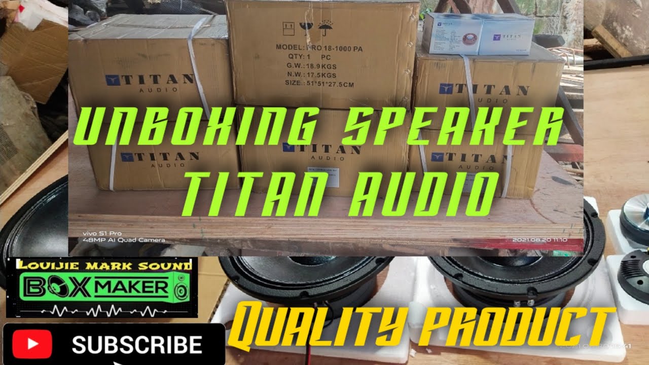 UNBOXING TITAN AUDIO PROFESSIONAL SPEAKER - YouTube
