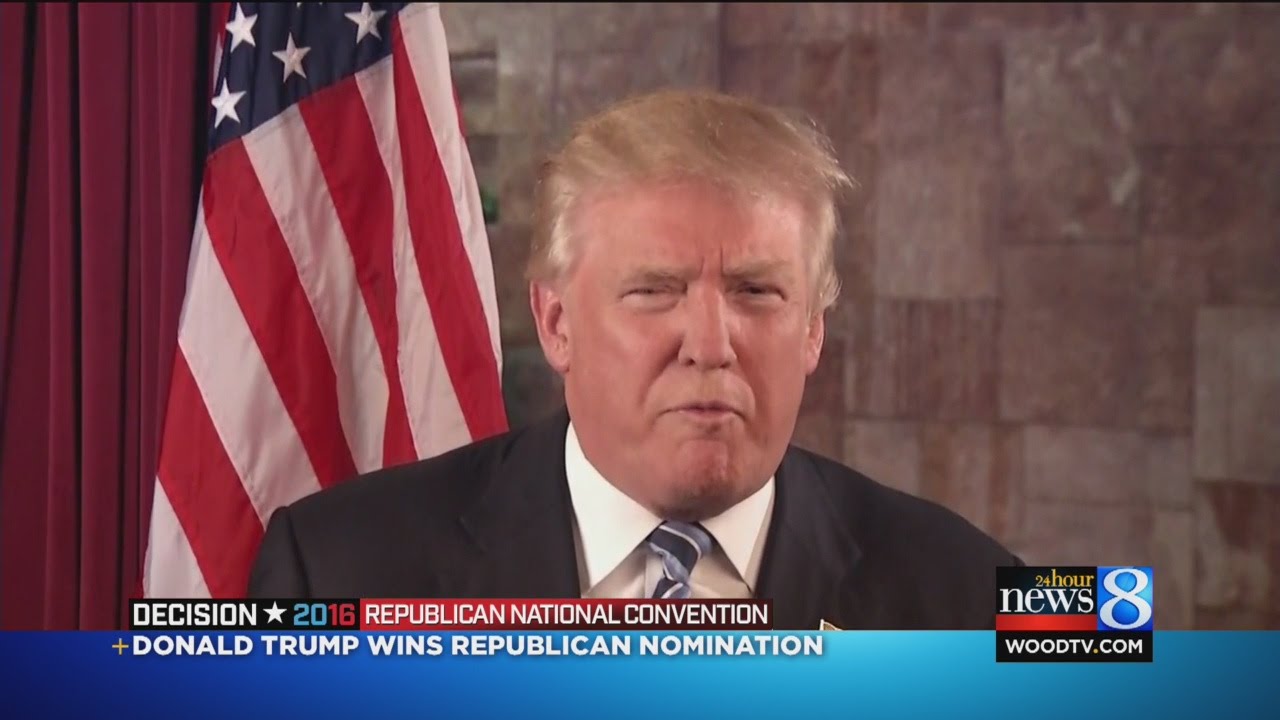 Trump triumphs as GOP nominee, completing stunning climb - YouTube