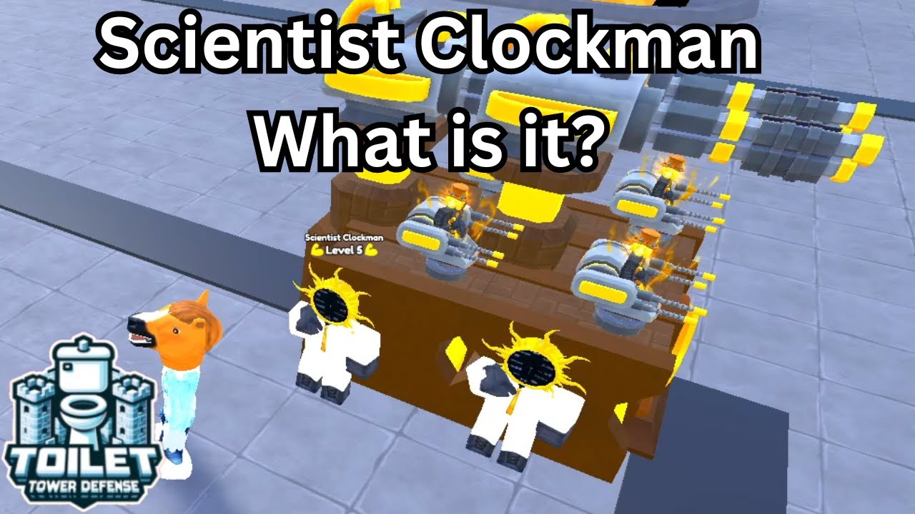 Toilet Tower Defense Scientist Clockman What even is it? #roblox # ...