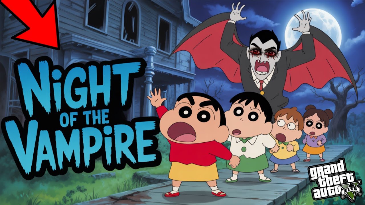 GTA 5 : Vampire Horror Story With SHINCHAN In GTA 5 | FRANKLIN and ...