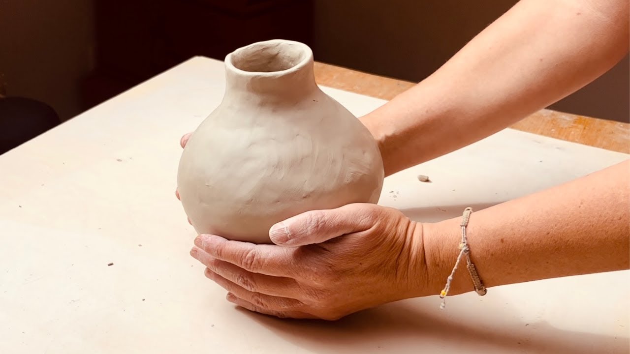 How I make a vase at home - No wheel required - Do it yourself - Wie ...