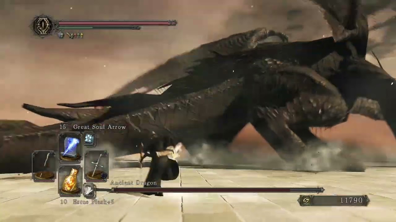 Dark Souls 2| Ancient Dragon Boss Fight - YouTube