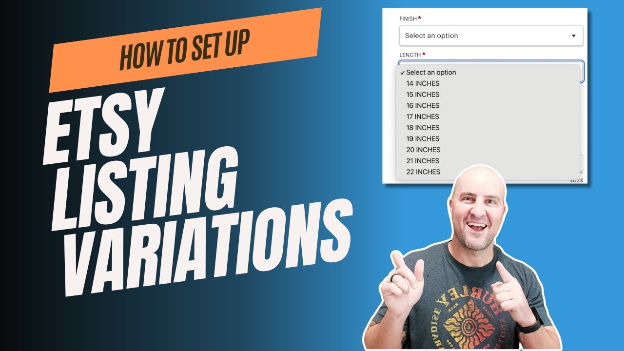 How To Set Up More Than 2 Etsy Variations - YouTube