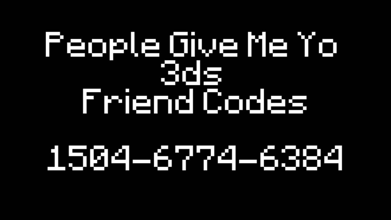 Pokemon X/Y 3DS Friend Code Exchange - YouTube