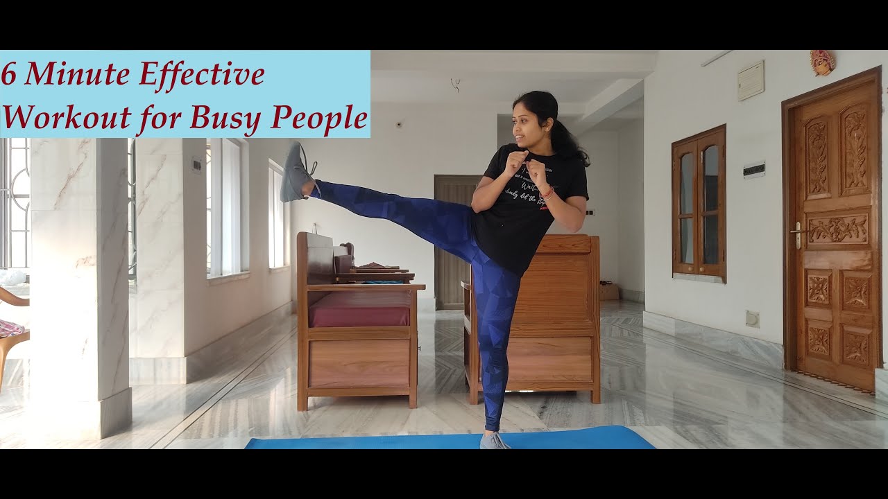 6 Minute Effective Workout for Busy People | Busy Peoples' Workout ...