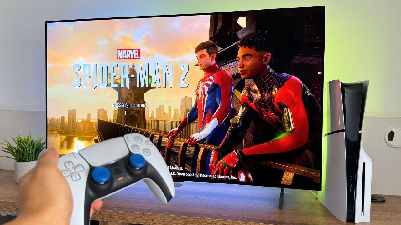 Spider Man 2 PS5 Slim Gameplay 4K 120hz HDR | LG OLED C4 42" Best ...