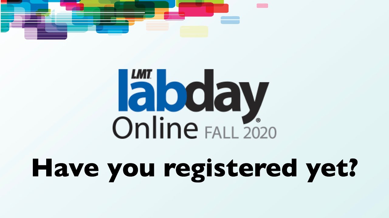 LMT's Daily Welcomes at LAB DAY Online 2020 - YouTube