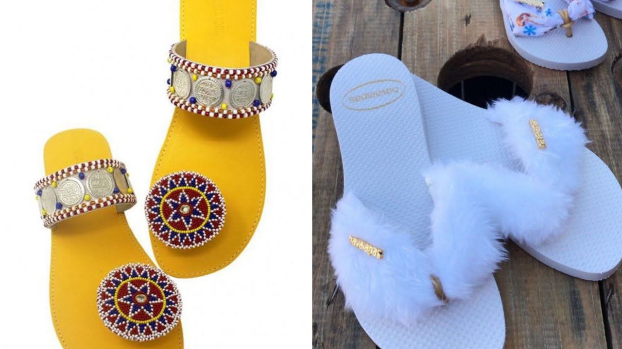Trendy Slippers | Bridal Chappals | Girly Shoes | Fancy Sandals ...