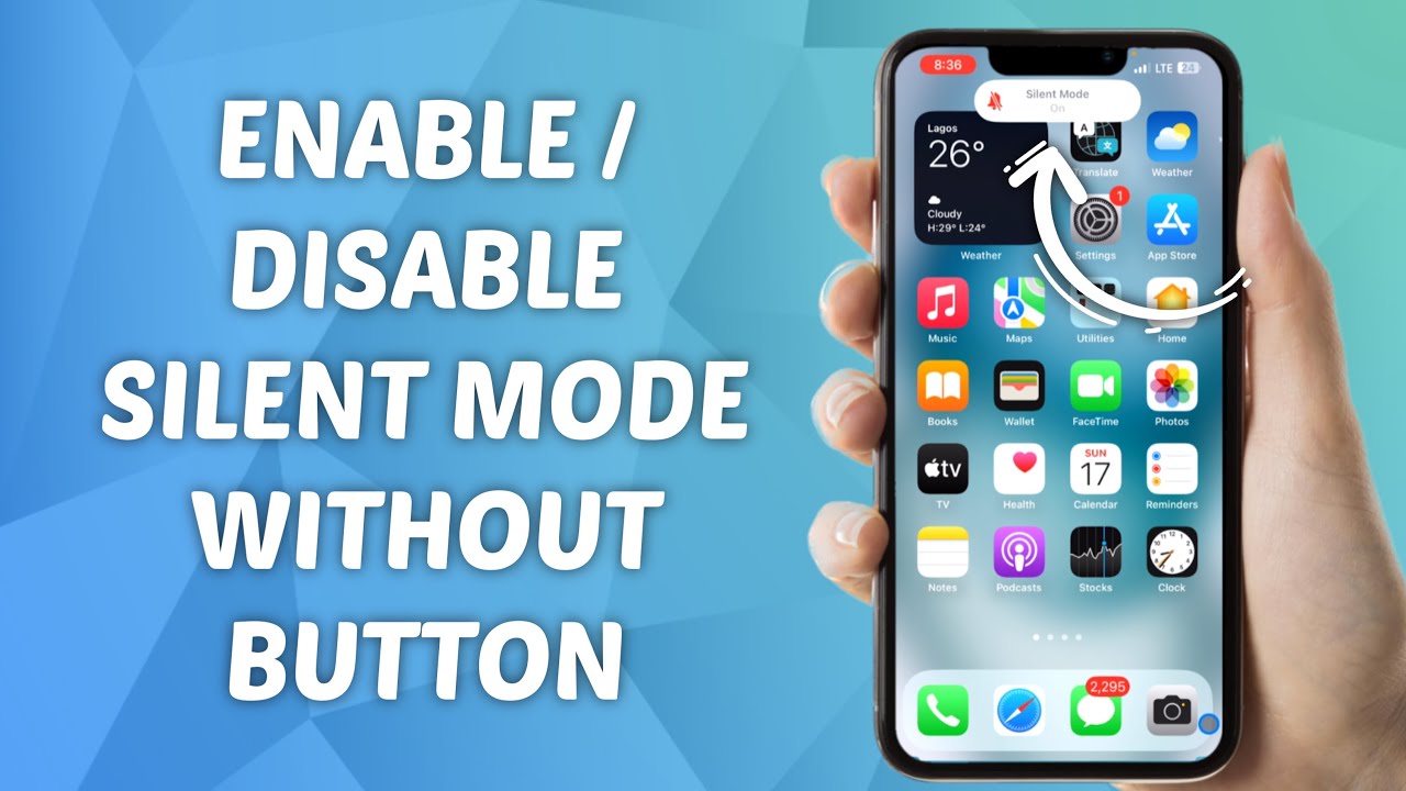 How to Enable / Disable Silent Mode Without Button on iPhone - YouTube