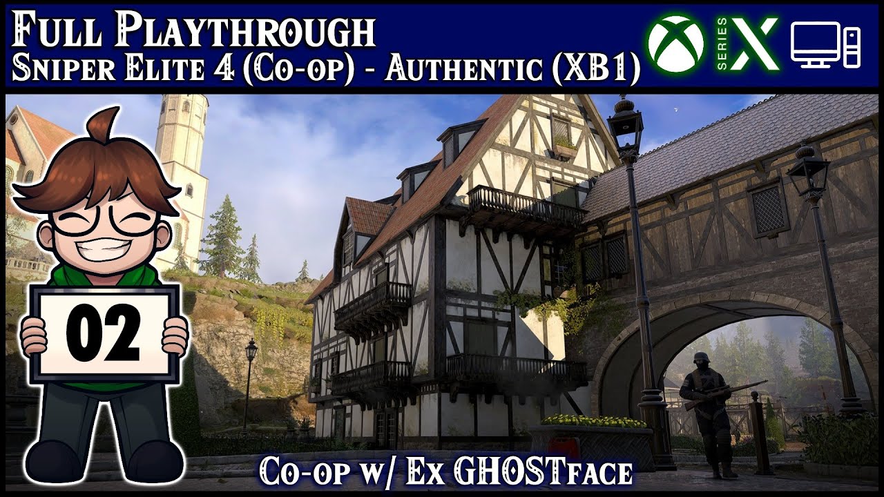 Sniper Elite 4 (XB1): Authentic Difficulty Co-op w/ Ex GHOSTface ...