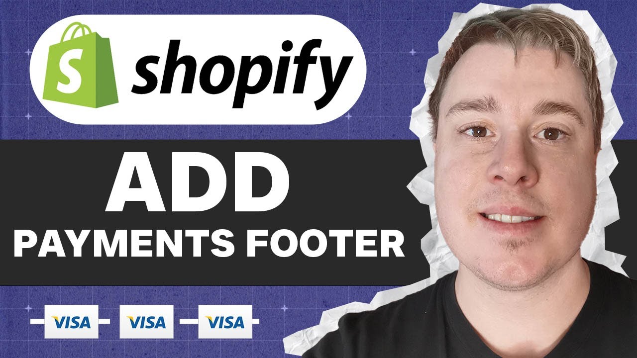 How To Add Payment Method On Shopify Footer - YouTube