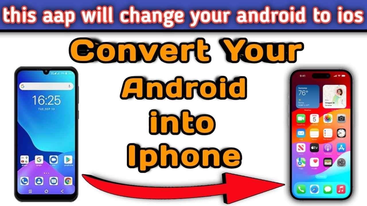 How to convert any android phone into iphone | Tech n Tech - YouTube