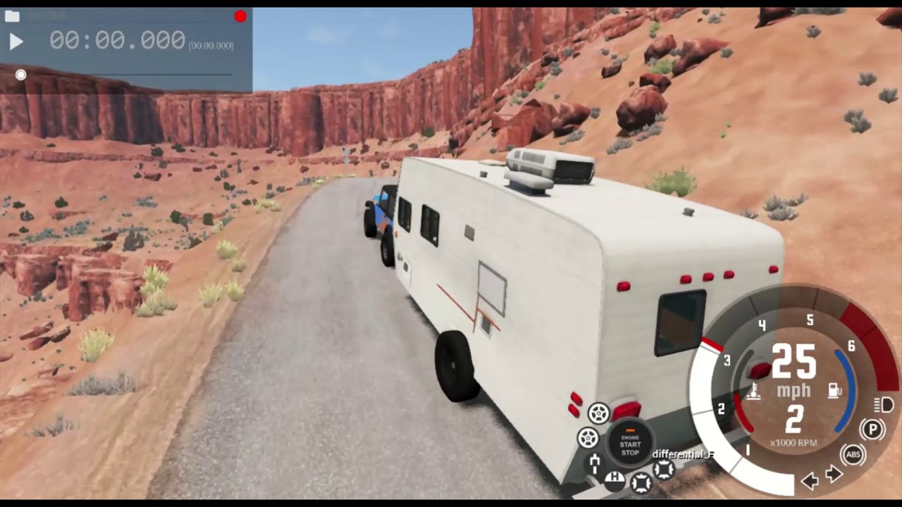 pt 2 of pulling a camper to the visitors center in Beamng Drive - YouTube