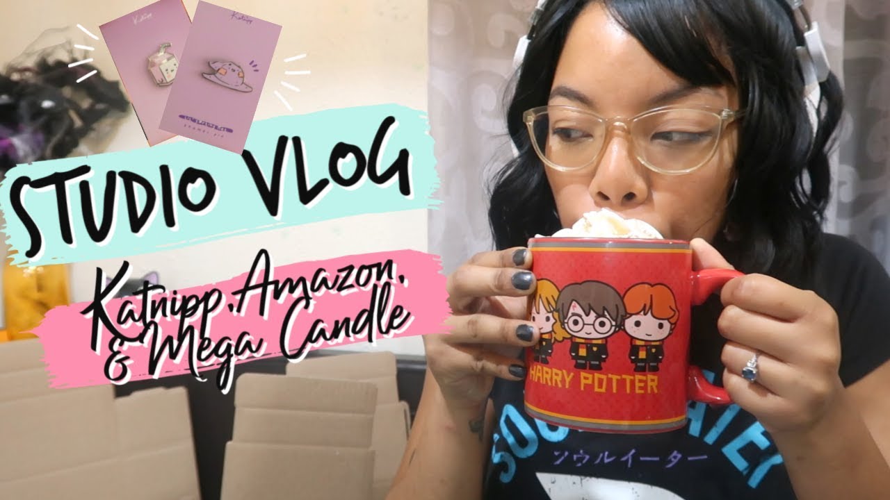 STUDIO VLOG | Katnipp Goodies, Amazon Handmade & Burning a Mega Candle - YouTube