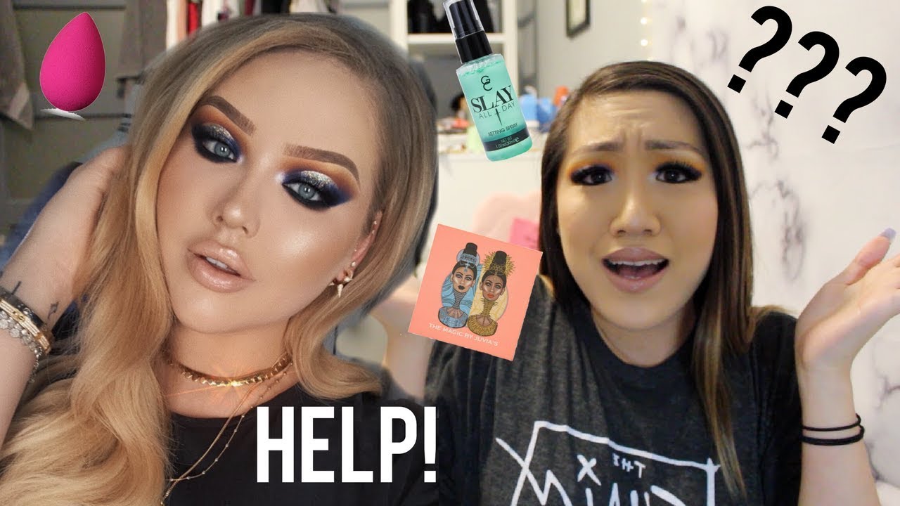 I TRIED FOLLOWING A NIKKIETUTORIALS MAKEUP TUTORIAL?! - YouTube