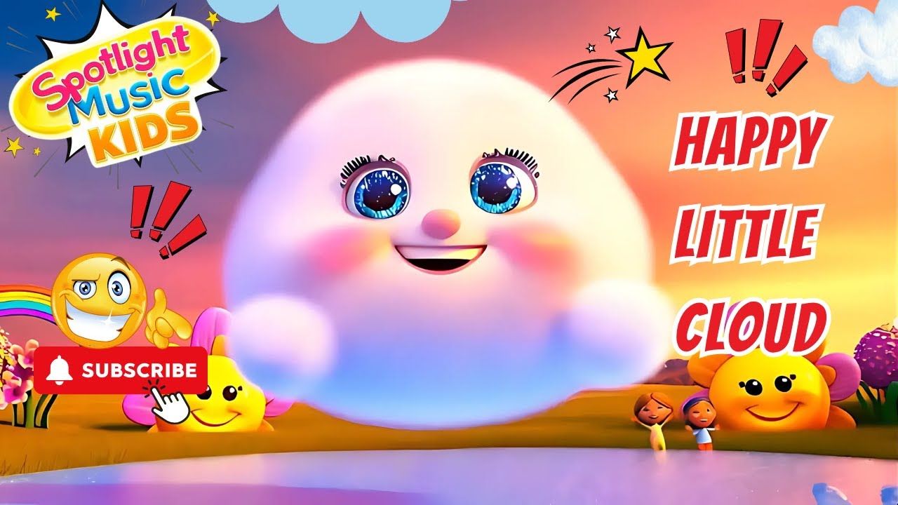 Happy Little Cloud Song for Kids | Fun Nursery Rhymes - YouTube