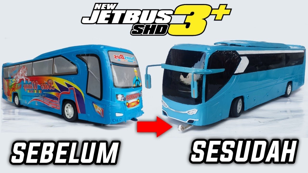 CARA MEMBUAT BUS JB3 DARI BUS PLASTIK - YouTube