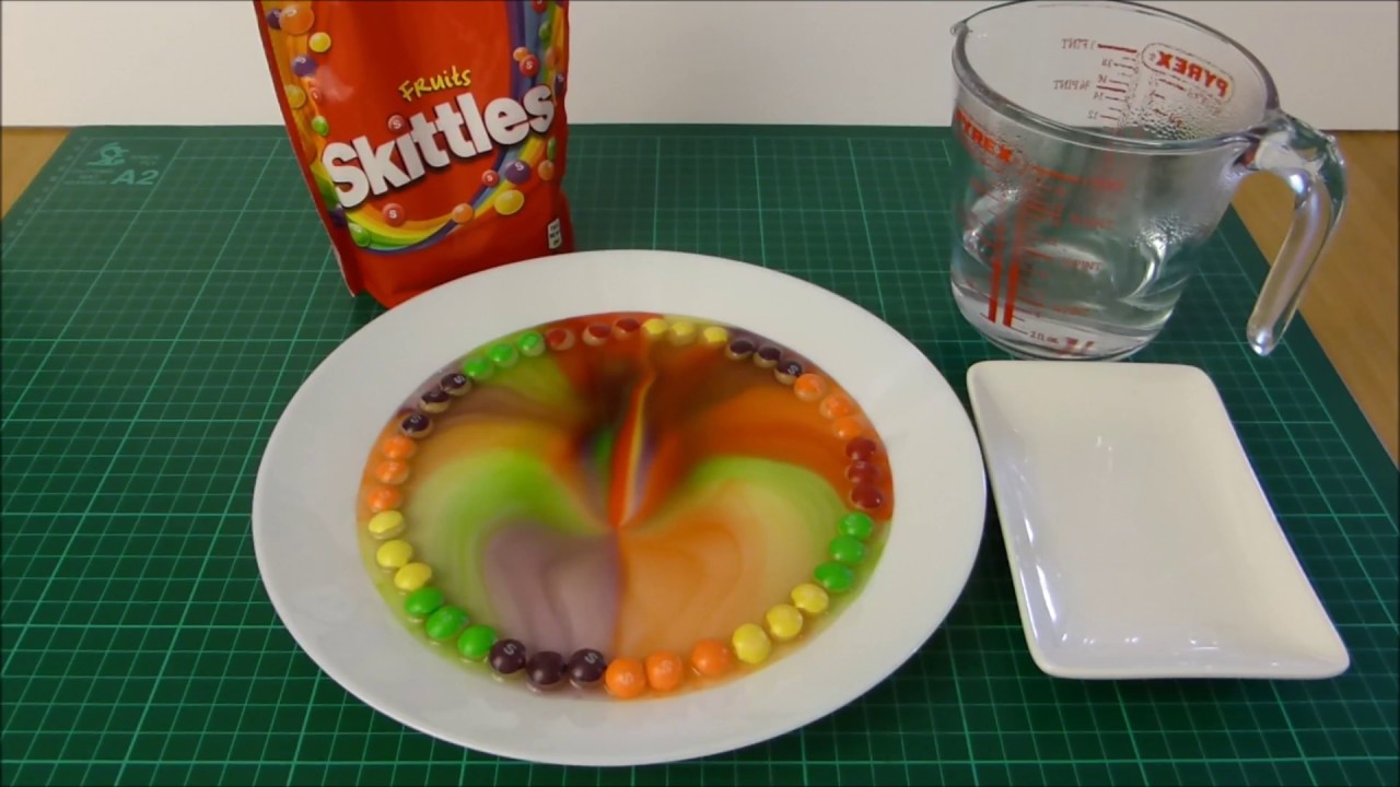 Kids science experiment with Skittles - YouTube