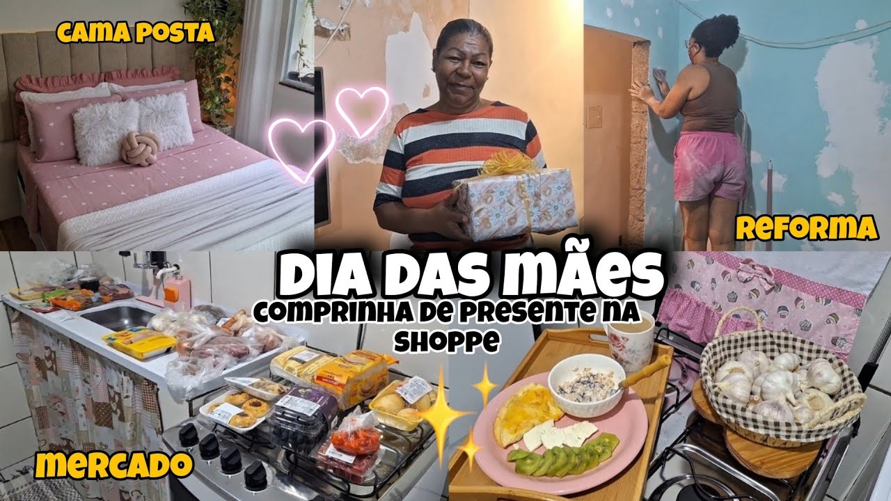 Mercado da semana| Cama Posta 🩷| Presente dia das Mães| Comprinha ...