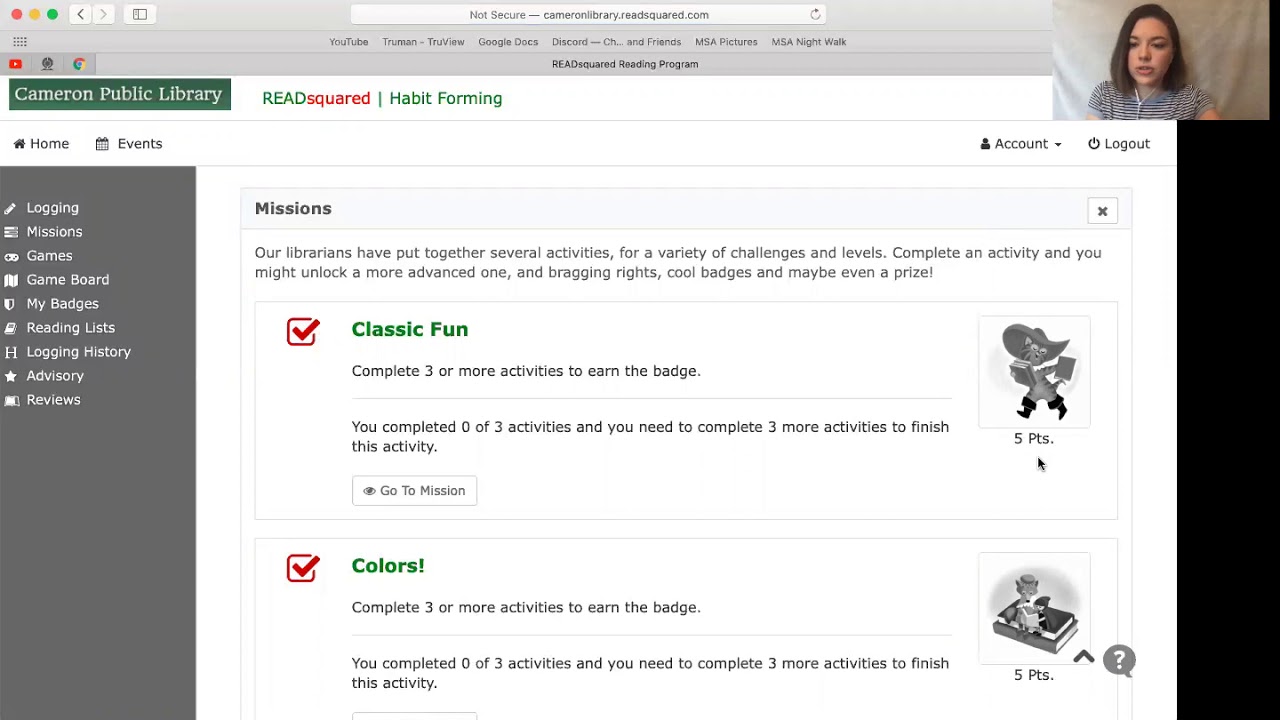 READsquared: Missions and Badges - YouTube