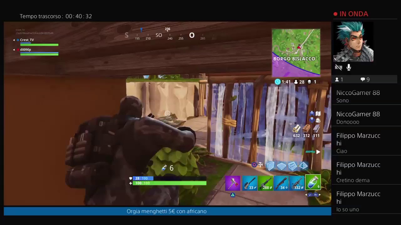 Live su Fortnite con cicciodiego kebab - YouTube