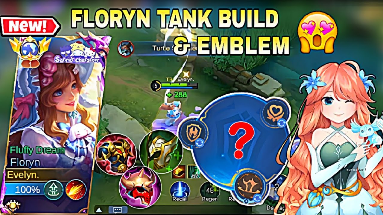 FLORYN TANK BUILD & EMBLEM🧡 | FLORYN SUPER STRONG AND OP HEAL😳🔥| FLORYN ...