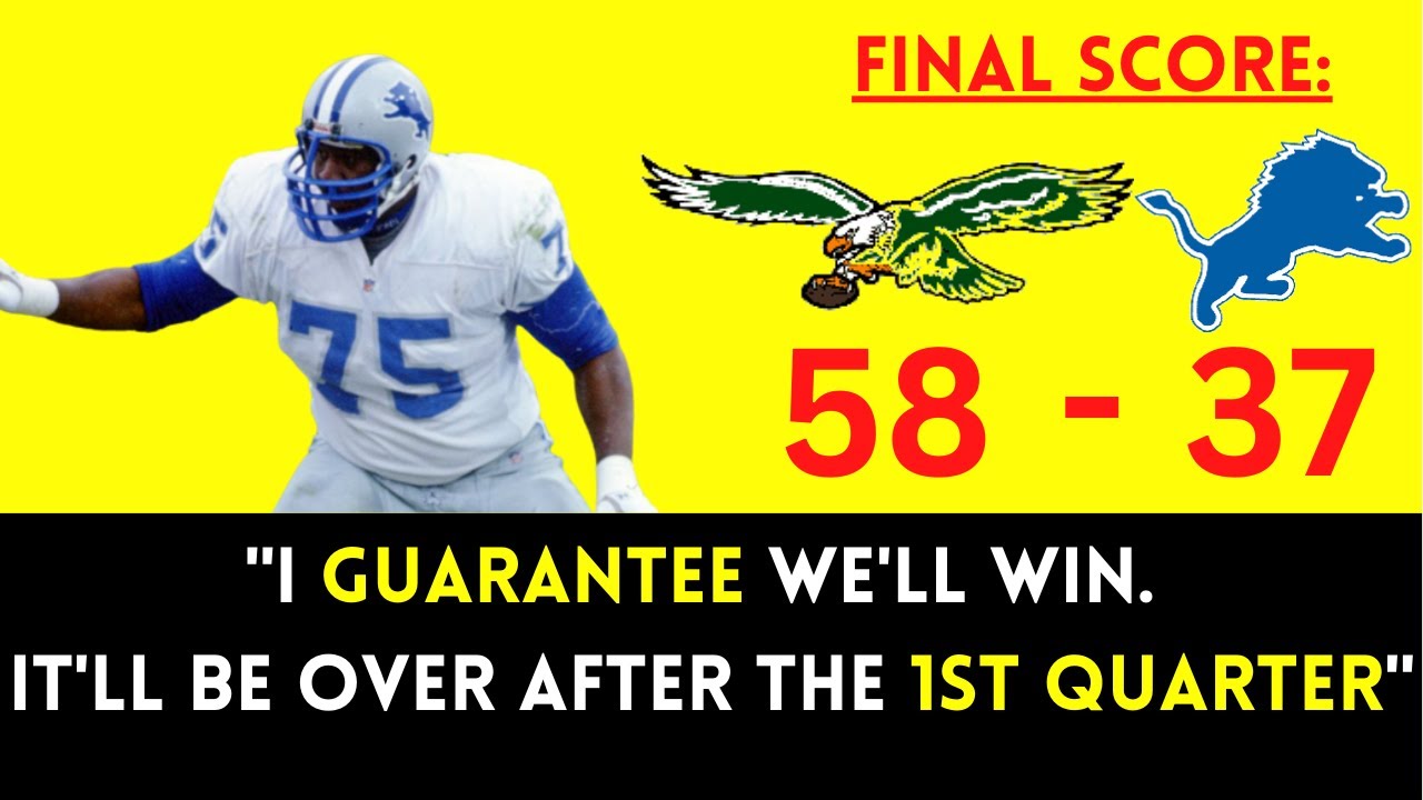 The STUPIDEST MOMENT in Wild Card Round HISTORY | Lions @ Eagles (1995 ...