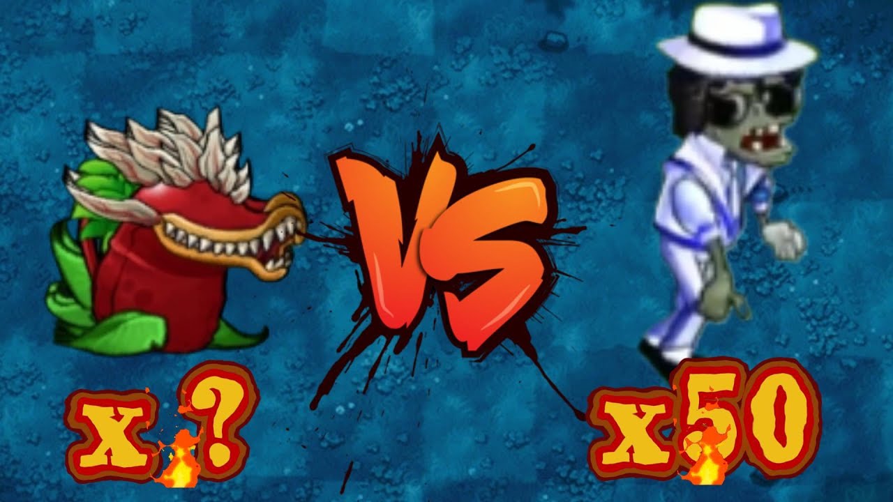 PVZ 1 Fusion Challenge：10000 sunshine budget plants VS 50 dance king ...