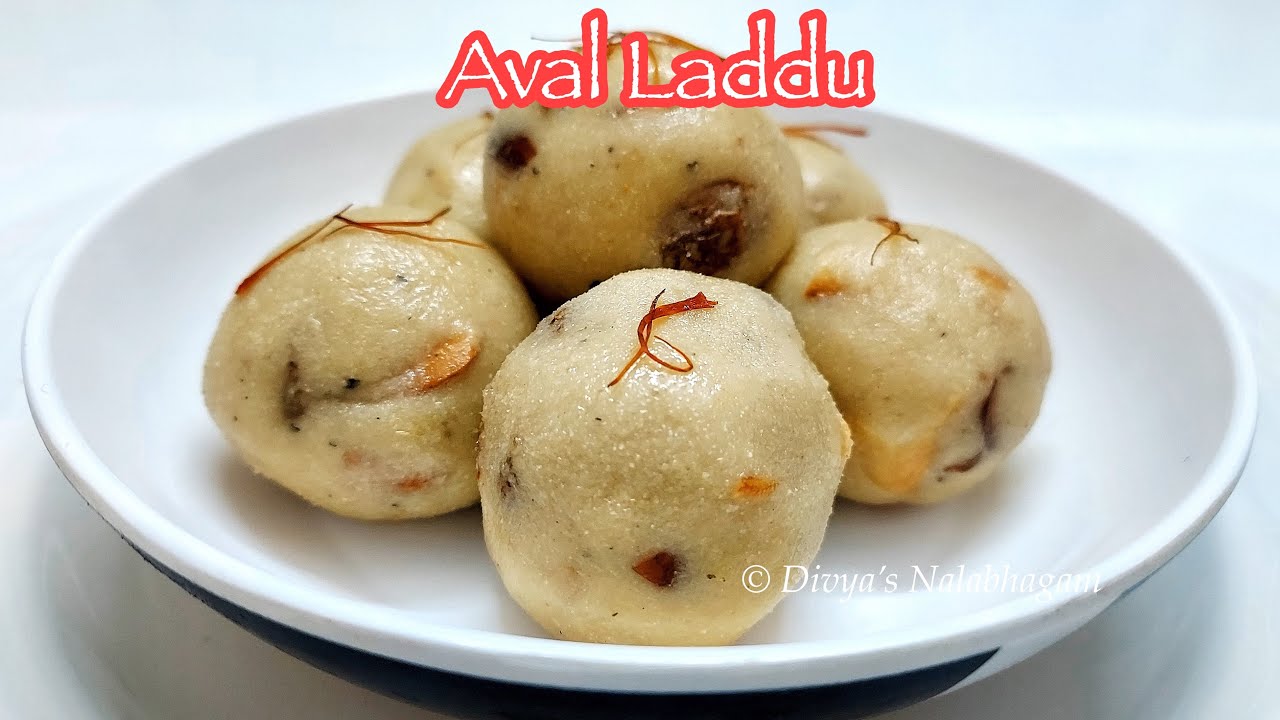 Aval Laddu | அவல் லட்டு | Poha Ladoo | Krishna Janmashtami recipe - YouTube