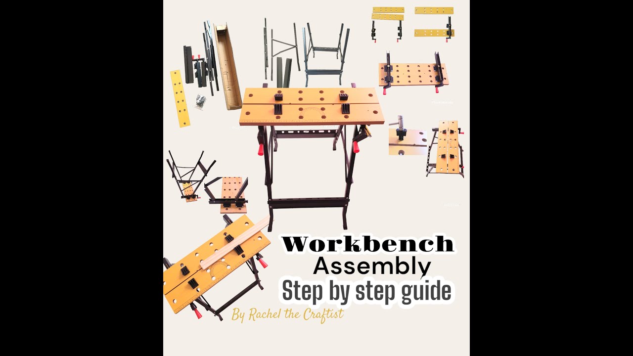 fold-down workbench assembly/ foldable workbench - YouTube