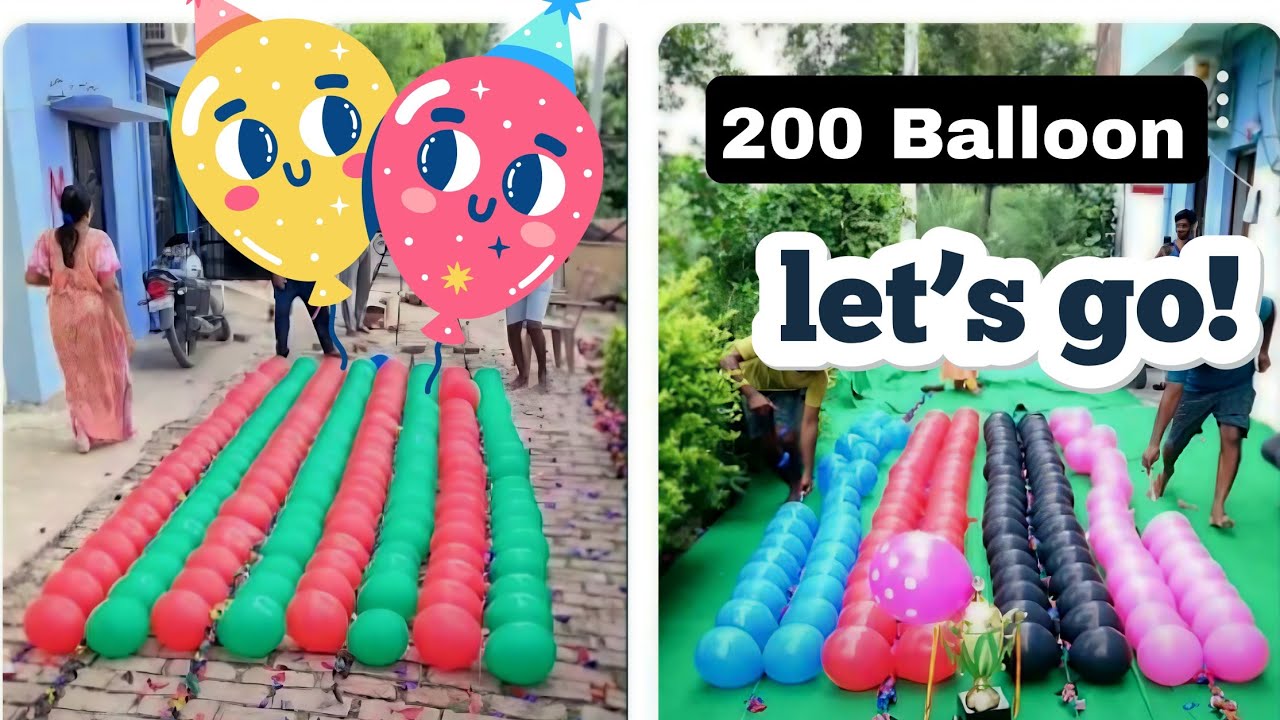 200 hundred Colour balloon | Learn Colour and Number Count 1,2,3 - YouTube
