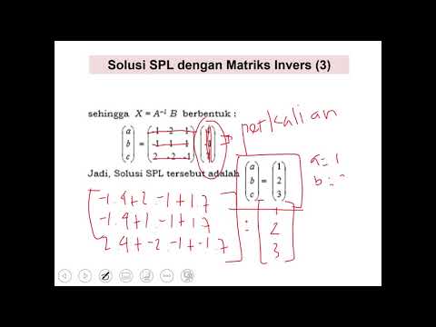 "Solusi Sistem Persamaan Linear (SPL) dengan Invers Matriks dan Cramer ...