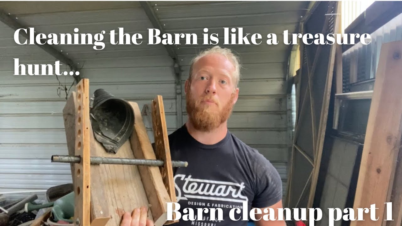Barn clean up part 1 - YouTube