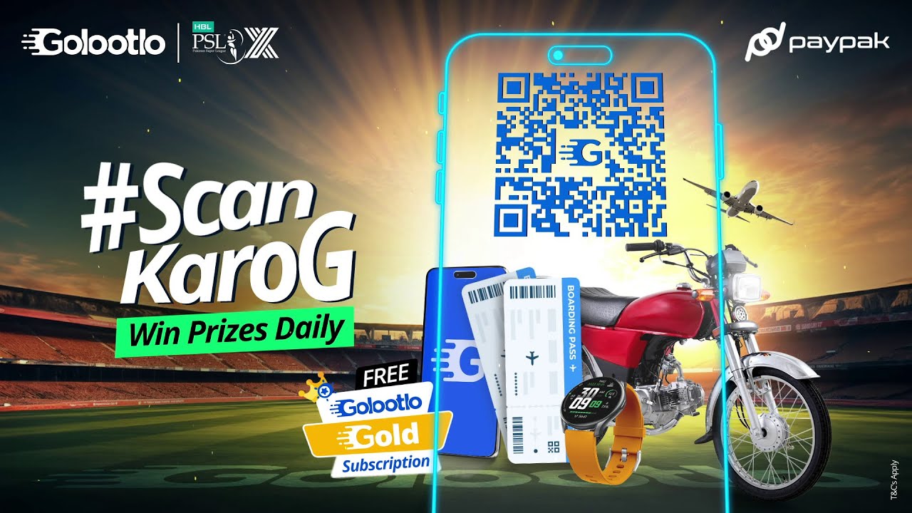 Golootlo x PSL | Scan Karo G Win Prizes Daily - YouTube