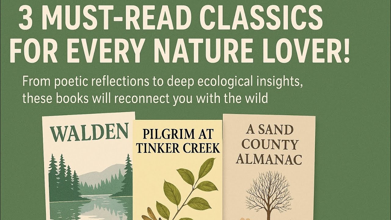 Top 3 Classic Nature Books You Need to Read | Nature Writing for Book ...
