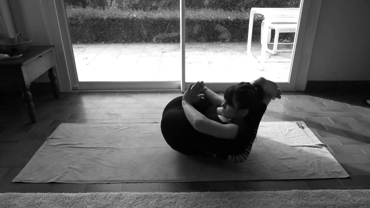 Yoganidrasana Both legs behind the head Yogic sleep pose - YouTube