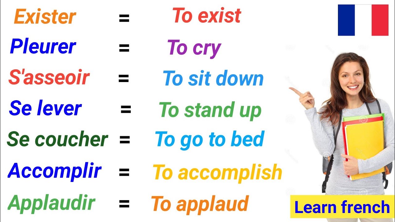 Master French: Very Useful Verbs in French and in English. | Verbes ...