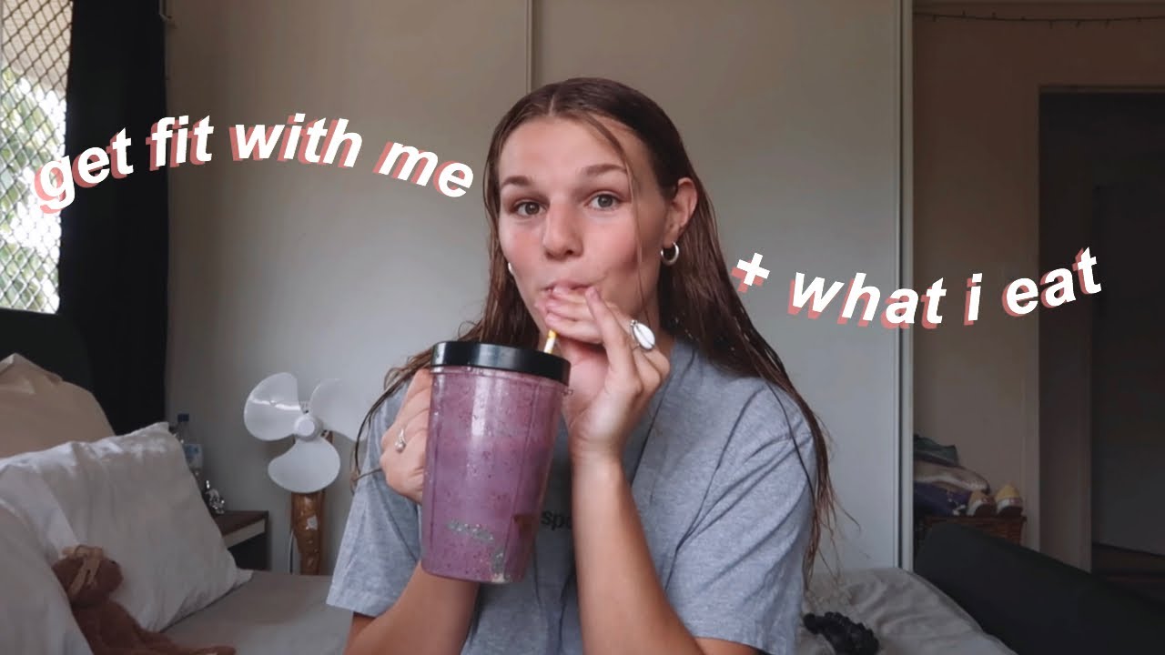get fit with me + what I eat - YouTube