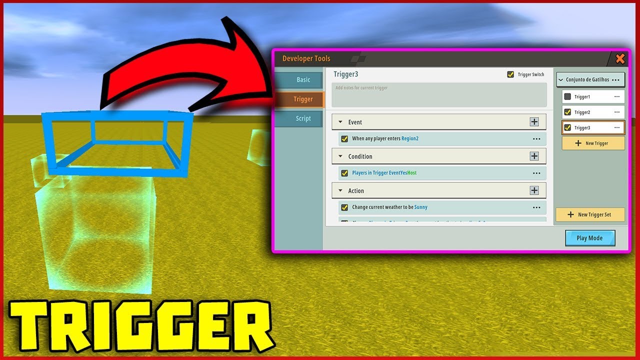 Como mexer na nova função TRIGGER / GATILHO do Mini World: Block Art ...