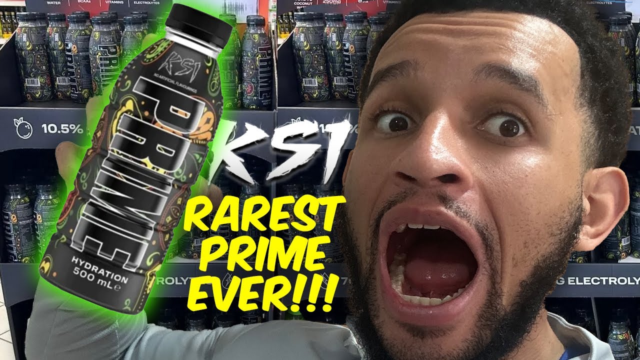 EXTREMELY RARE KSI PRIME HYDRATION FIND! PRIME HYDRATION DRINK HUNT ...