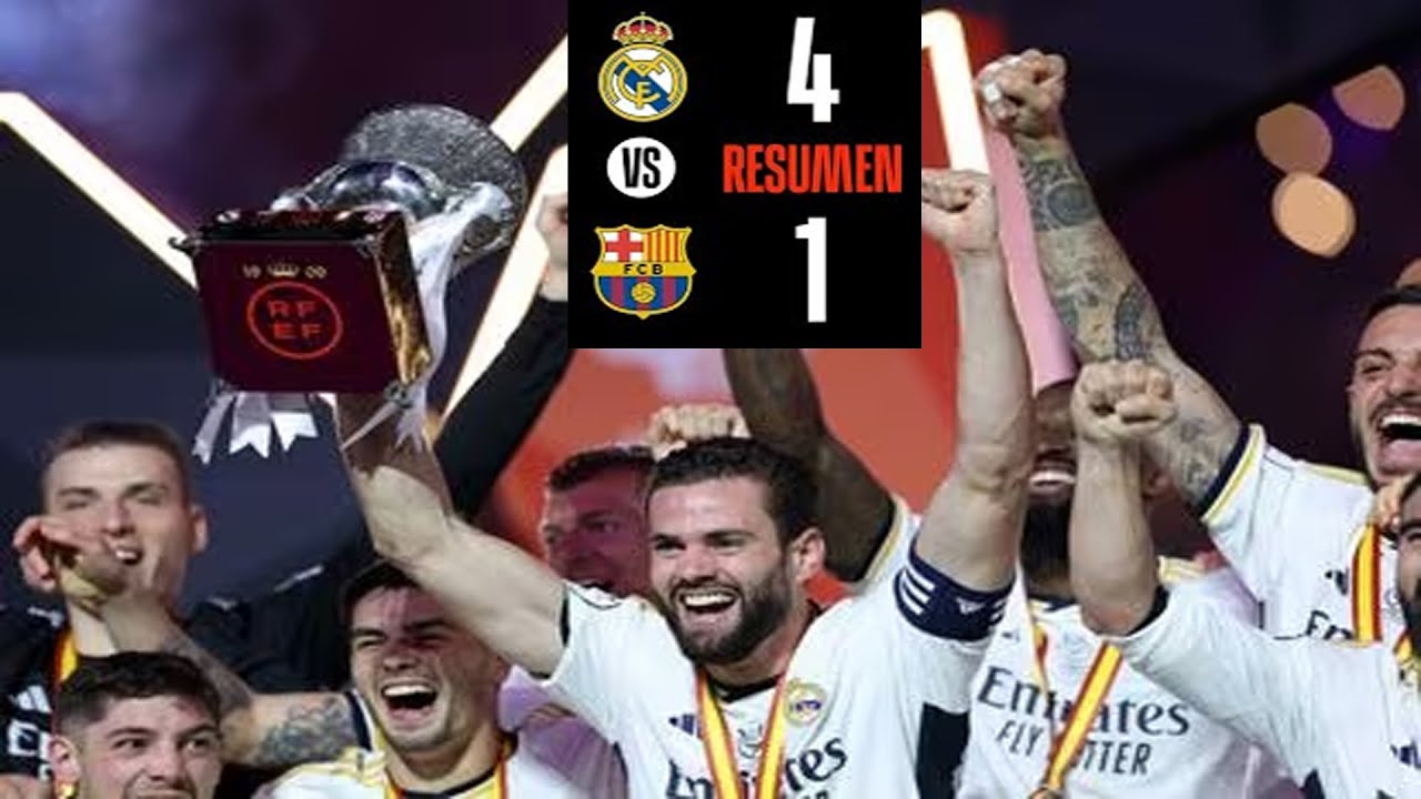 REAL MADRID CAMPEÓN DE LA SUPERCOPA | XAVI QUEDATE | REAL MADRID 4 - 1 ...