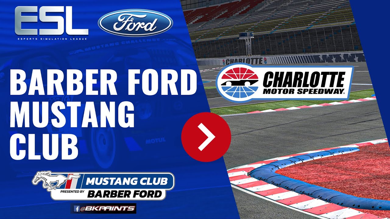 Barber Ford Mustang Club Season 1 Race 1 || Charlotte Motor Speedway ...