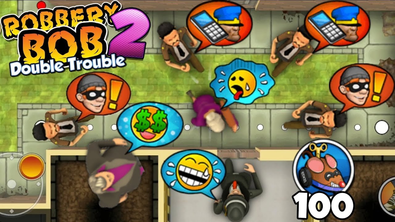 Robbery Bob - Old Lady, Don and Agent Bob Use Wind Up Toy v8 - YouTube