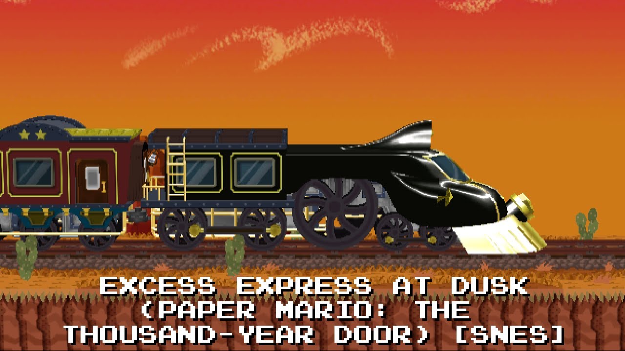 Excess Express at Dusk (Paper Mario: The Thousand Year Door) [16-bit ...