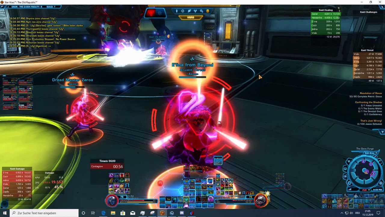 SWTOR 6.0 Apex Vanguard HM/VM by Axios (Sorcerer dps pov) - YouTube